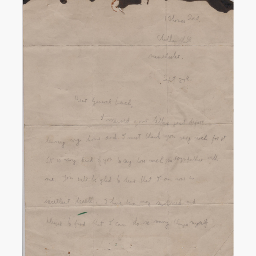 Letter by Captain Angus Buchanan VC MC | Collection